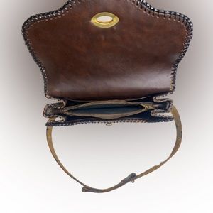 Vintage | Bags | Vintage Hand Tooled Genuine Leather Pocketbook | Poshmark